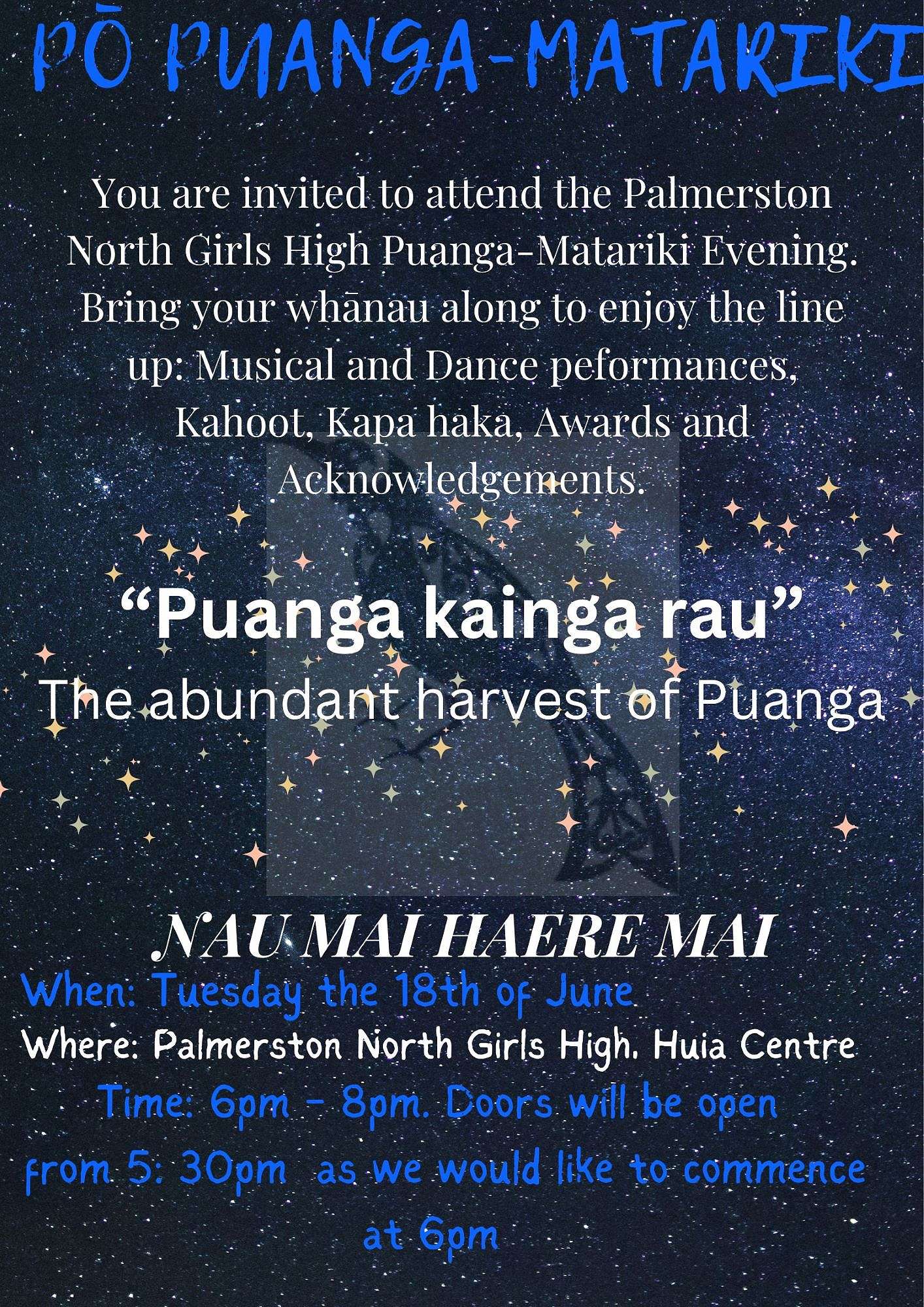 Celebrating Matariki and Puanga this year — Update - 14 June 2024