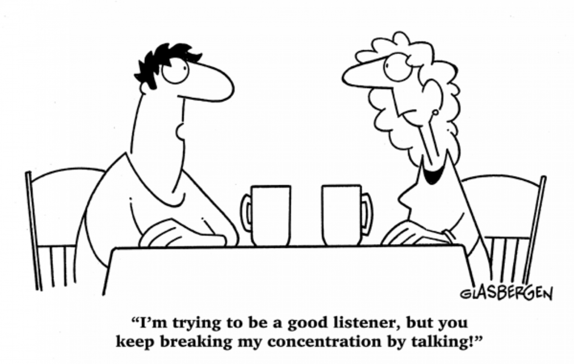 Active Listening Cartoon Effective Listening Cartoons And Comics