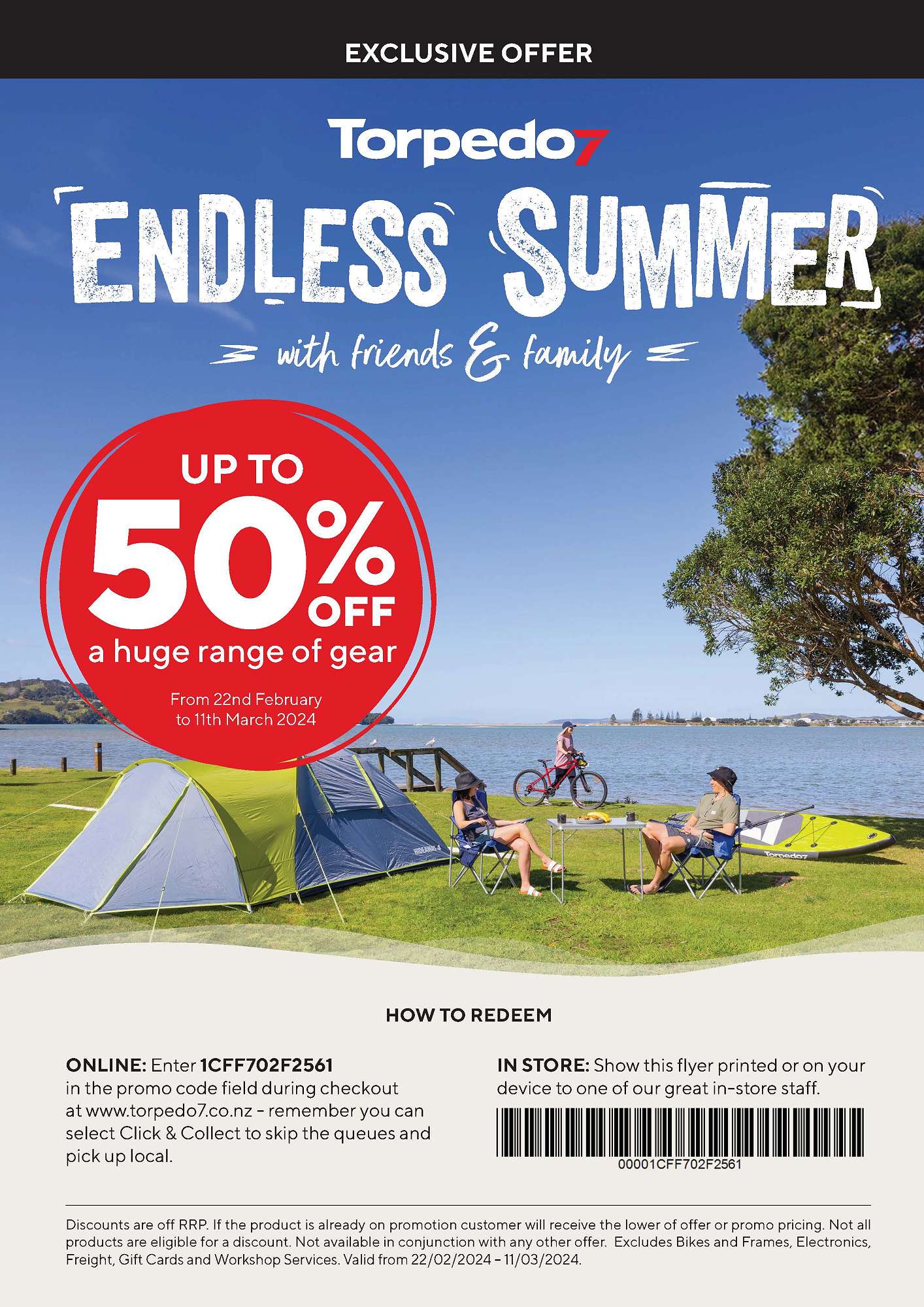 Torpedo 7 Friends & Family offer