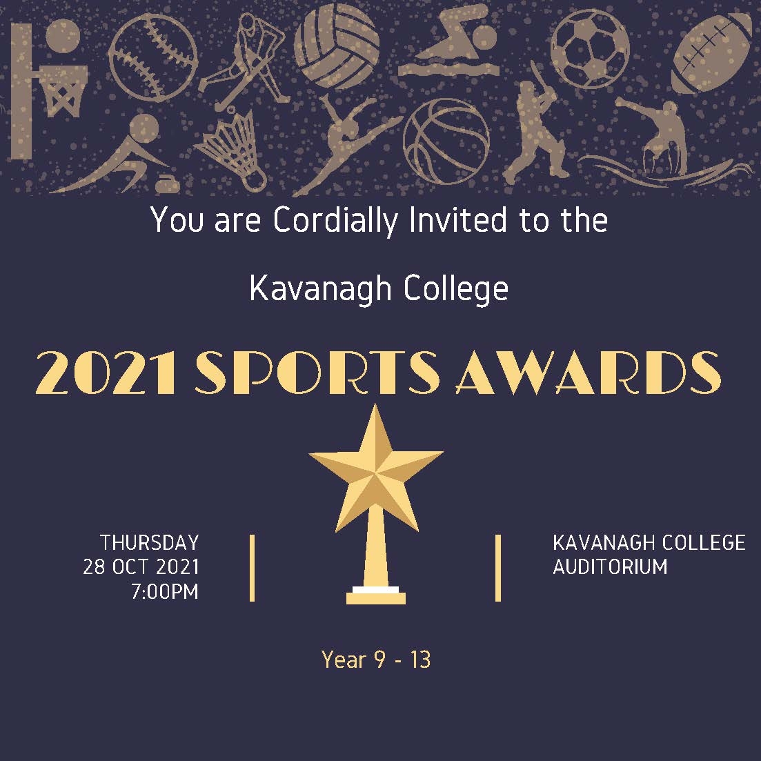 Thursday 28 October - Kavanagh College Auditorium | Trinity Catholic ...