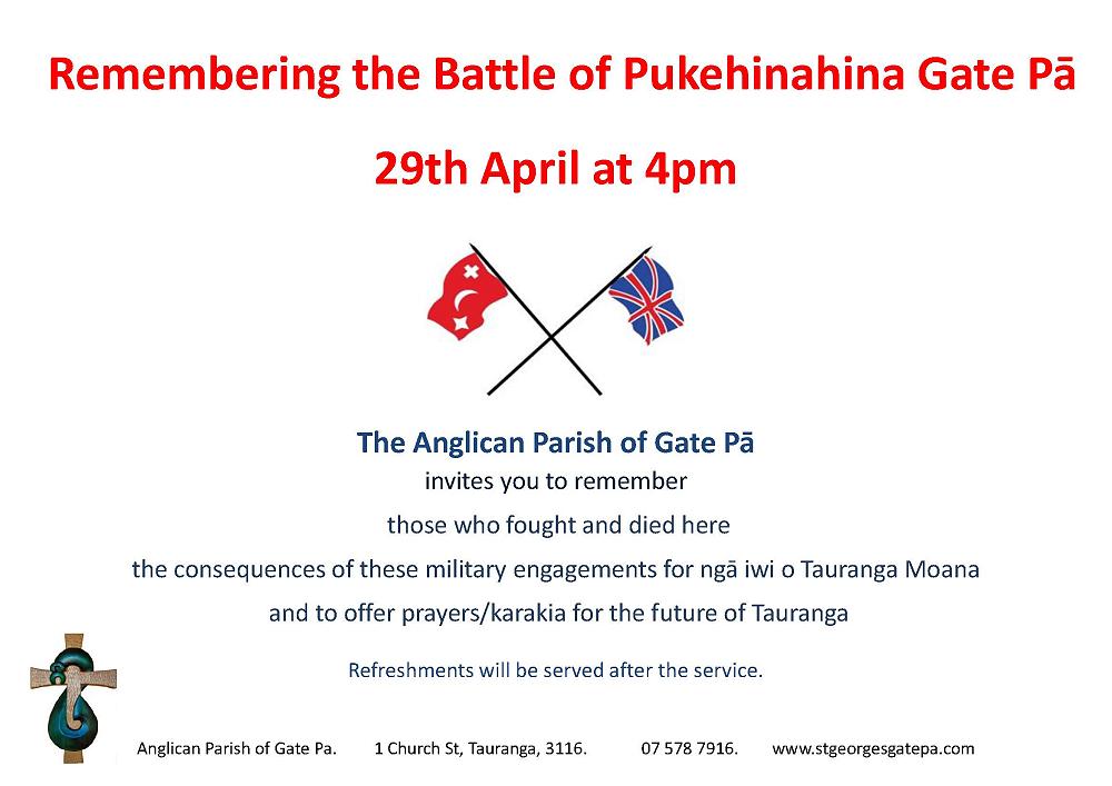 Remembering the Battle of Pukehinahina Gate Pa. — TBC Newsletter - 15 ...