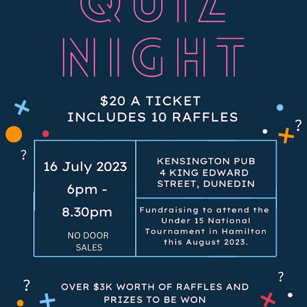 OBHS under 15 rugby fundraiser - Quiz Night — Newsletter - No 20 - 2023