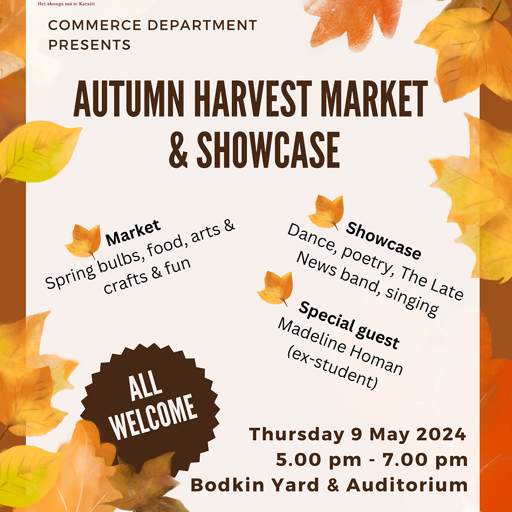 Autumn Harvest Market on tonight!