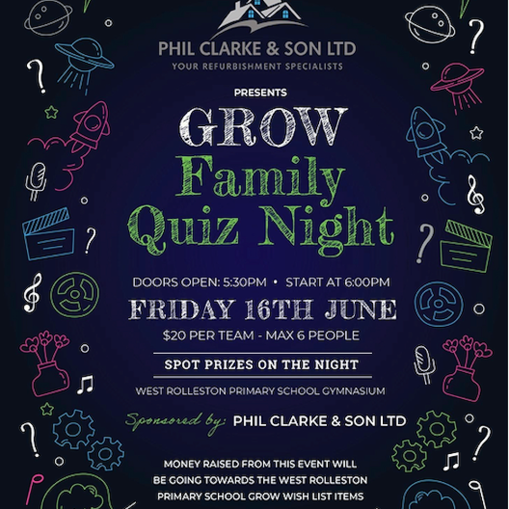 GROW Family Quiz Night - Friday 16th June — Kāwerongo/Newsletter - Term ...