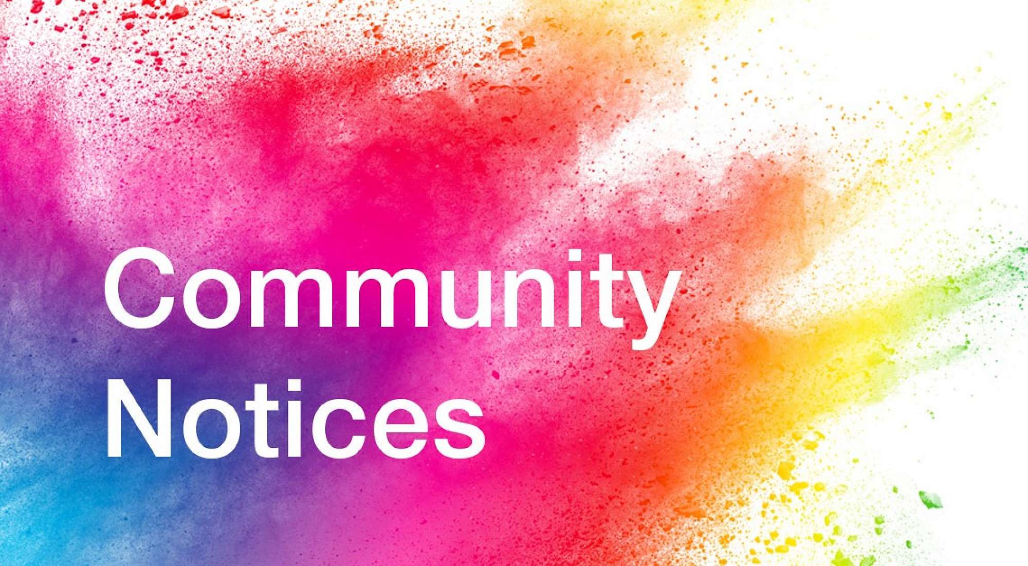 Community And Group Notices September October 2024 Week 10 Term 3