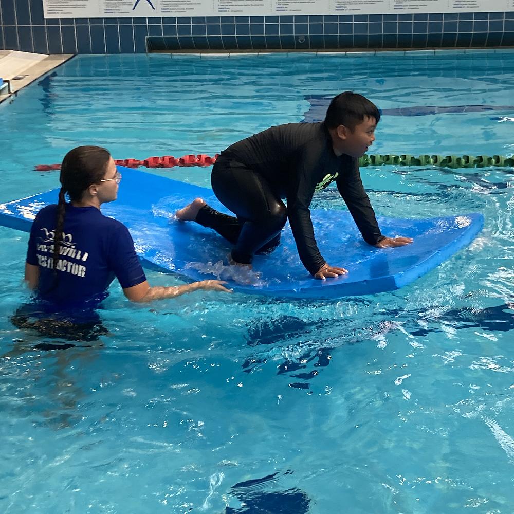 Baywave is a great place to learn swimming and survival skills.