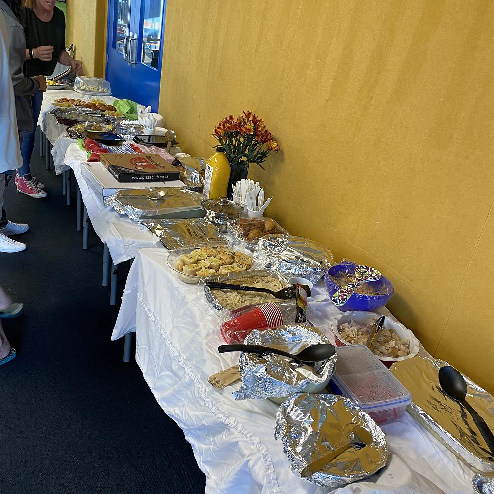 The Pot luck dinner was a great success.