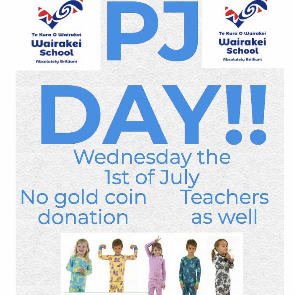 PJ Day - Wednesday 1 July