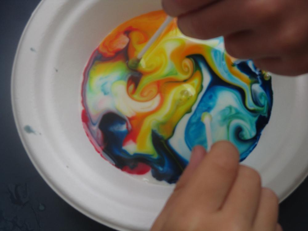 Milk, Washing up liquid and Food Colouring! Really?