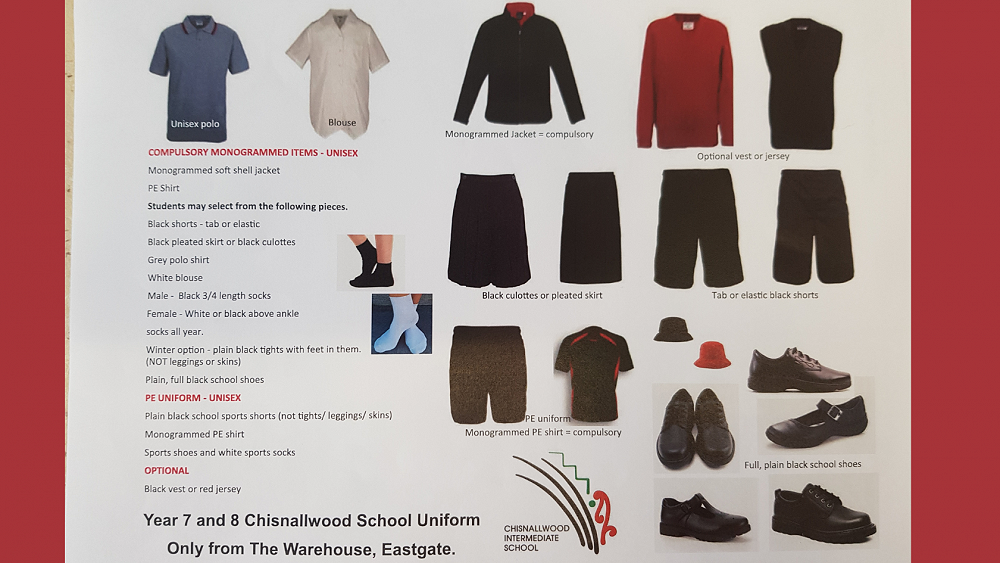 Chisnallwood Intermediate School Uniform