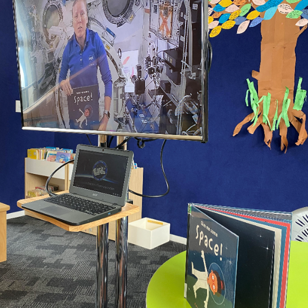 Simultaneous Storytime... from Space!