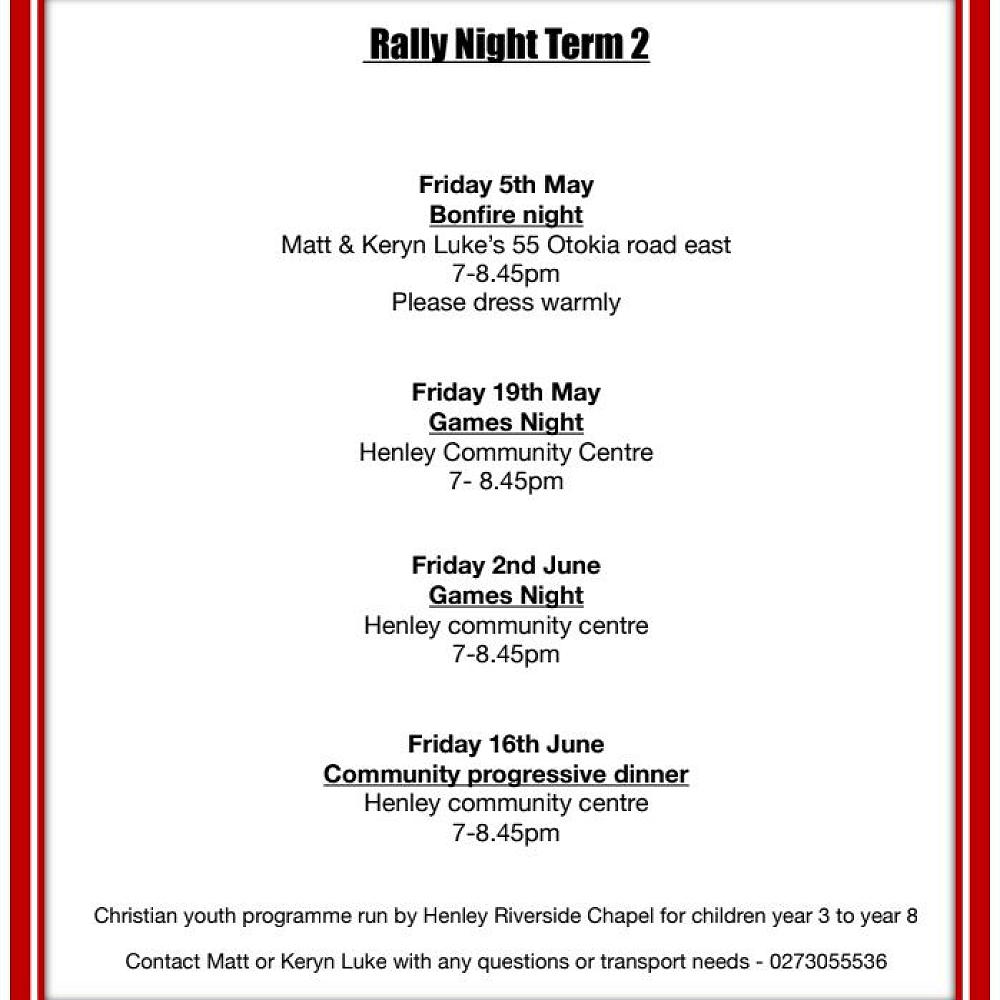 Rally Night Term 2