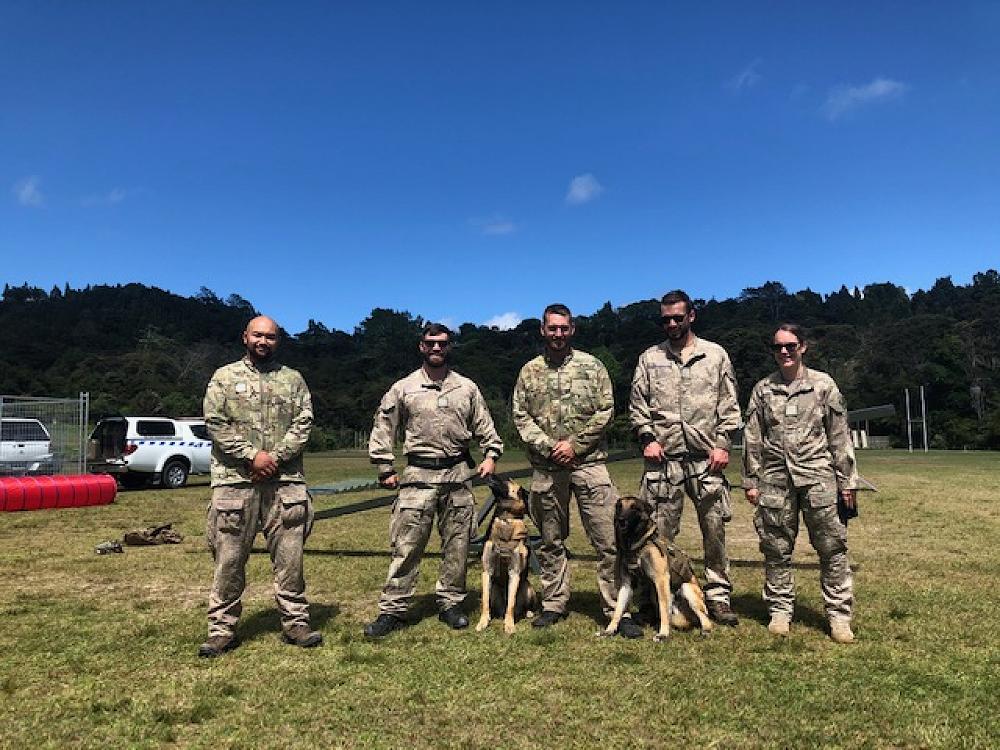 NZ Defence Force (RNZAF Whenuapai) Dog Display at Konini