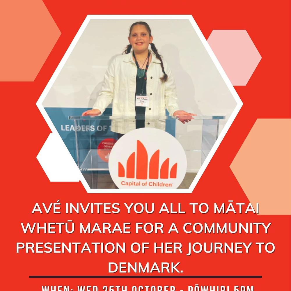 Community Presentation Children's General Assembly - Avē Te Tiera-King