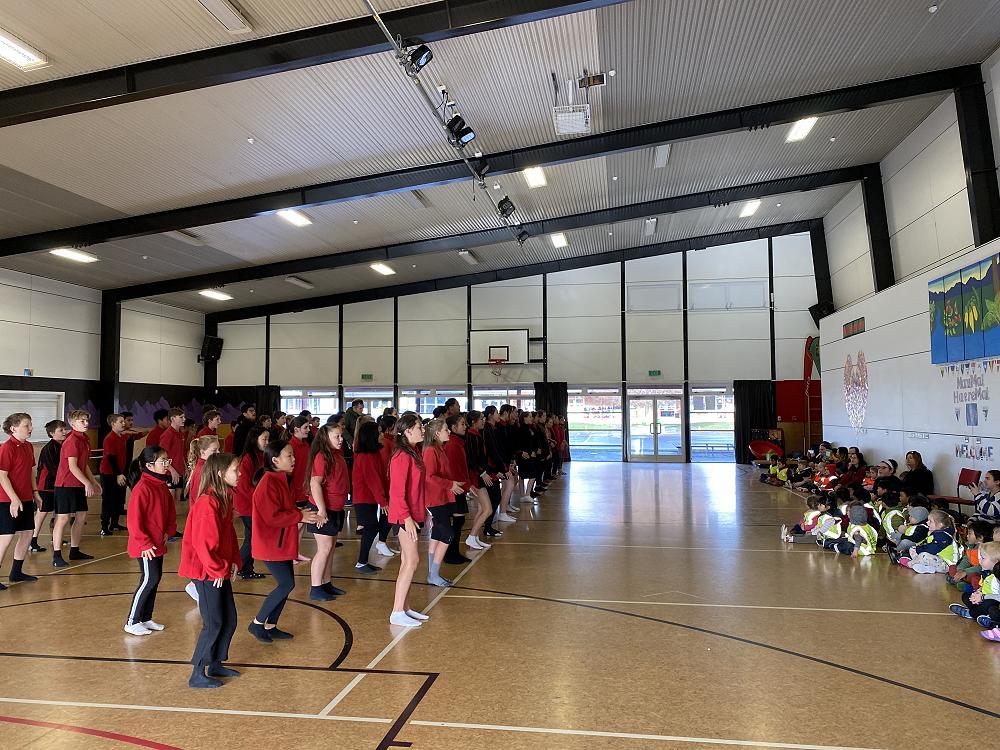 Avonhead Senior Kapa Haka Group perform for our local Preschool.