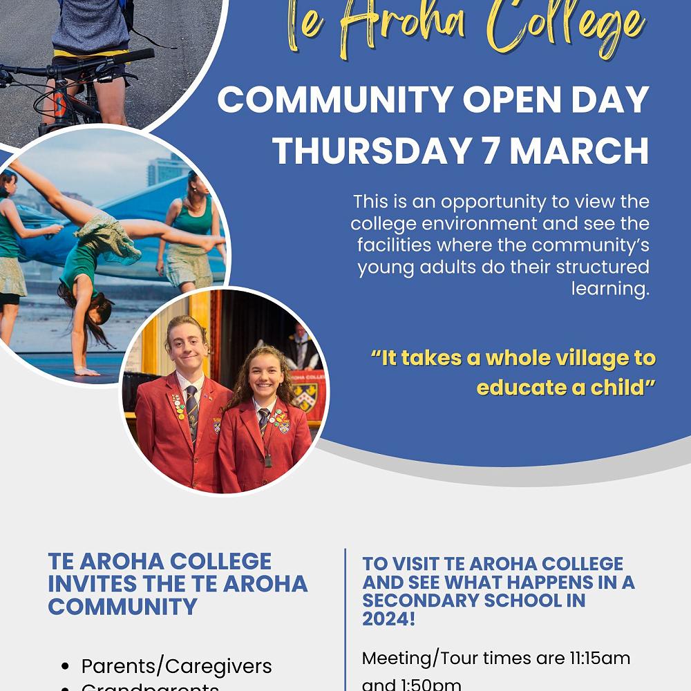 Te Aroha College Open Day