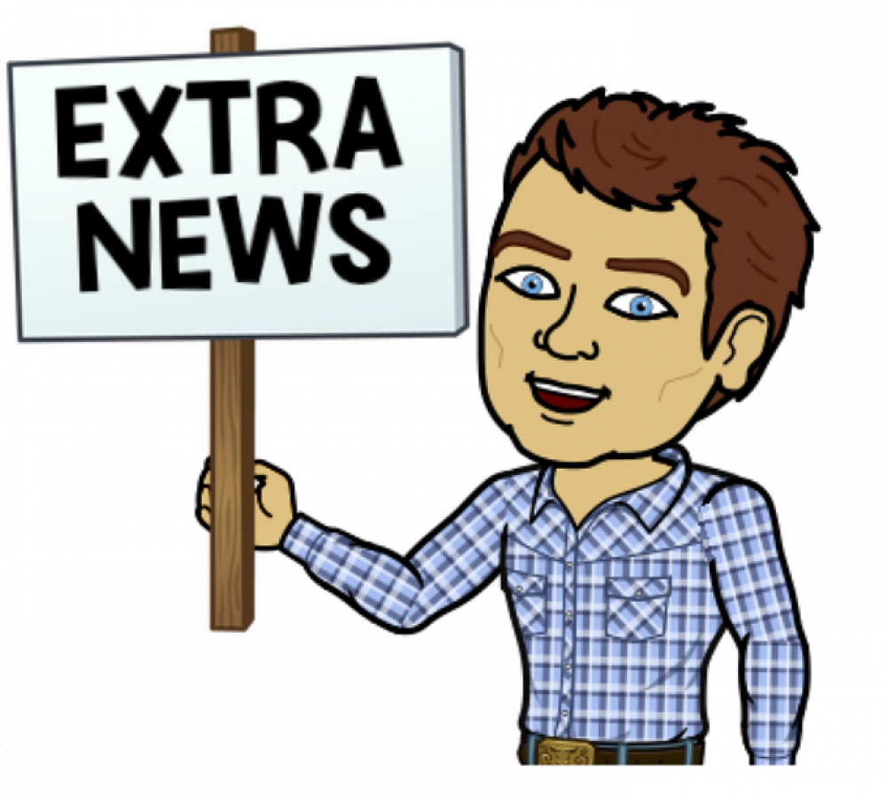 Extra news for this week