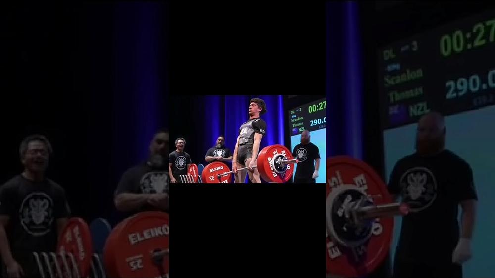 Video: Thomas Scanlon breaks world weight lifting record
