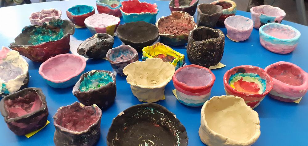 Mini clay pots by Room 1