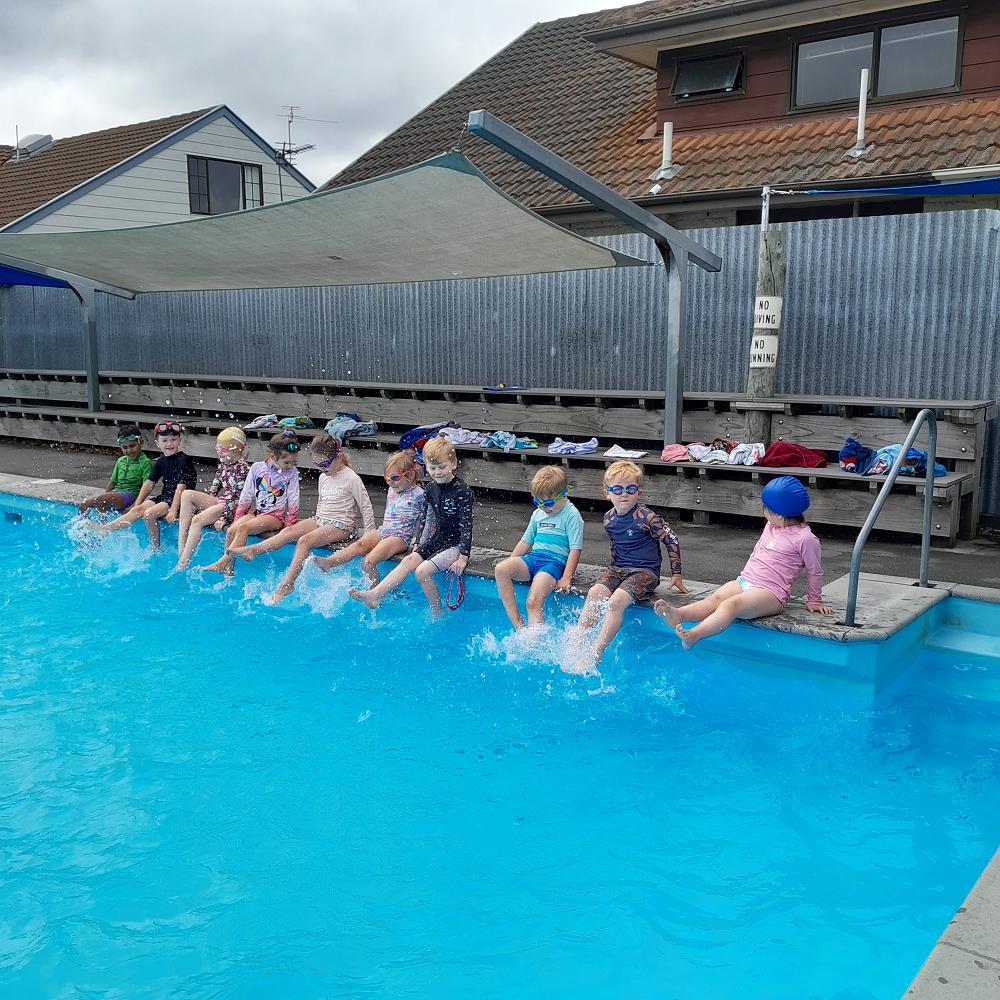 Summertime is swimming time...