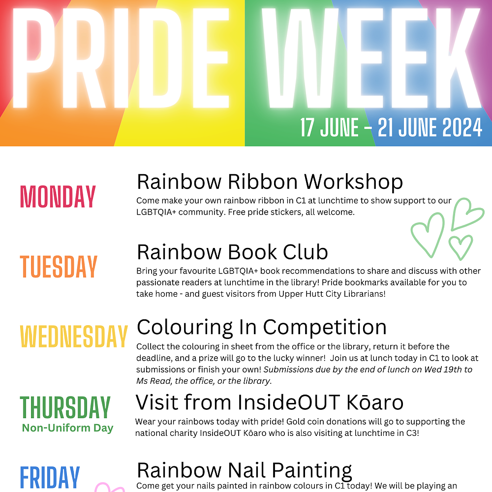 PRIDE Week coming up