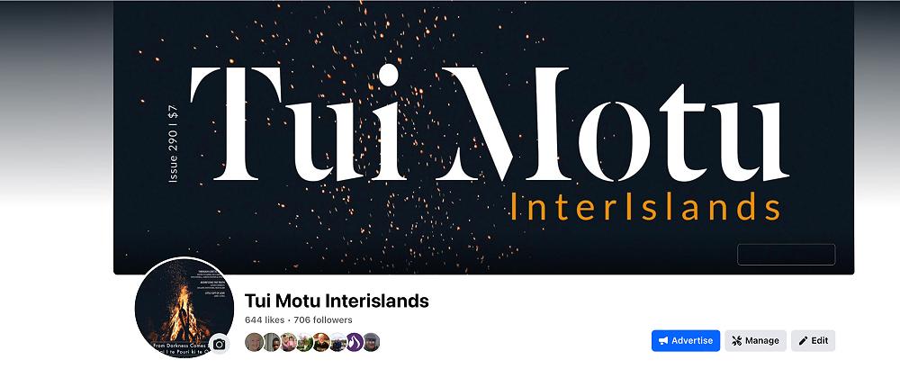 Follow Tui Motu on Facebook