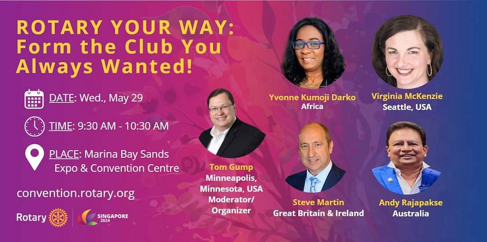 WHO IS COMING TO THE SINGAPORE CONVENTION? — Rotary On The Move - April ...
