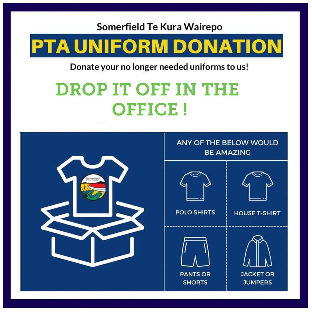 PTA second hand uniform donations and sale