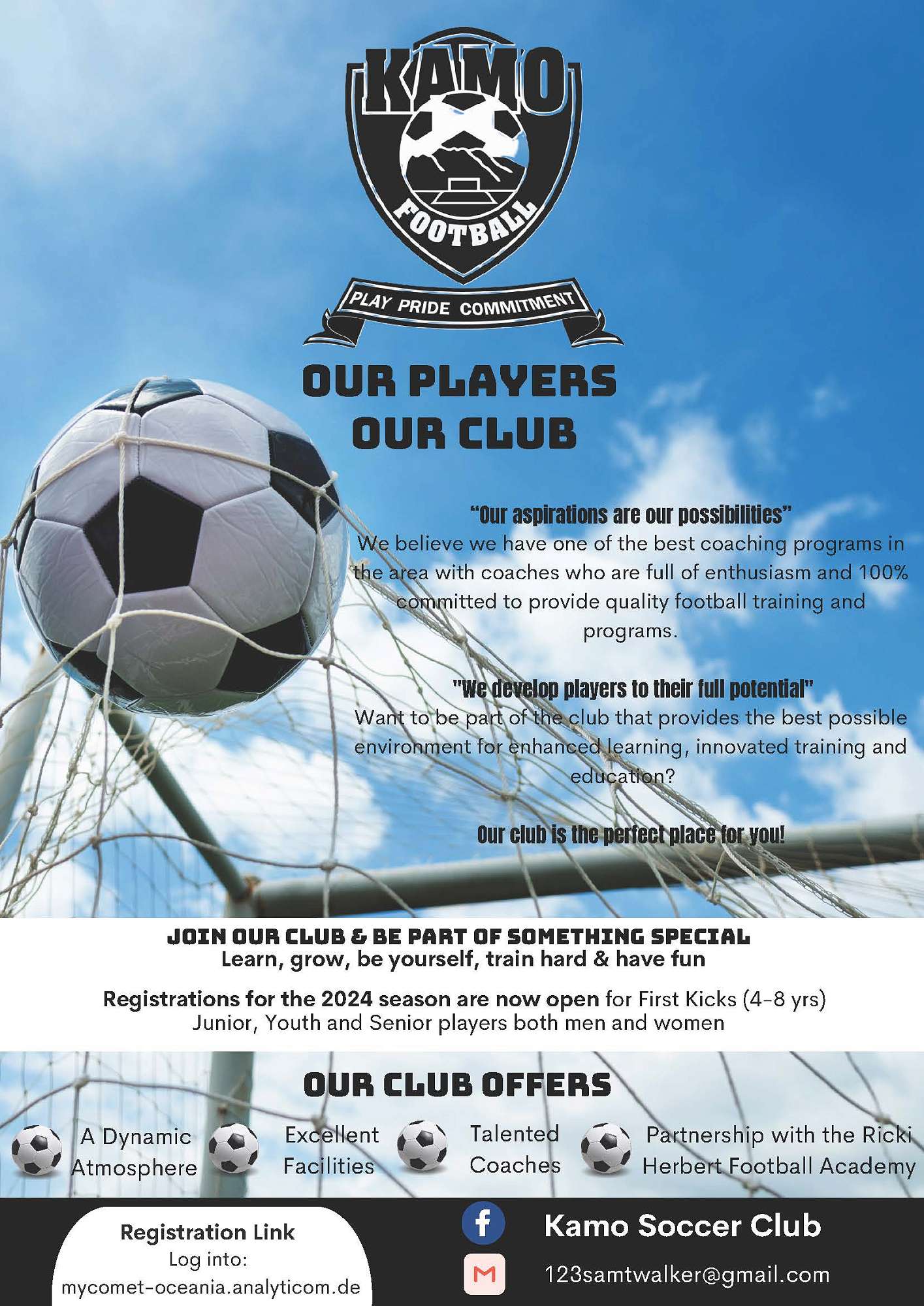 Kamo Football - Our Players, Our Club