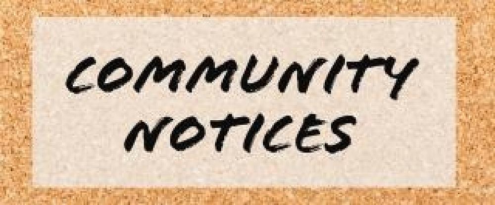 Community notices...........