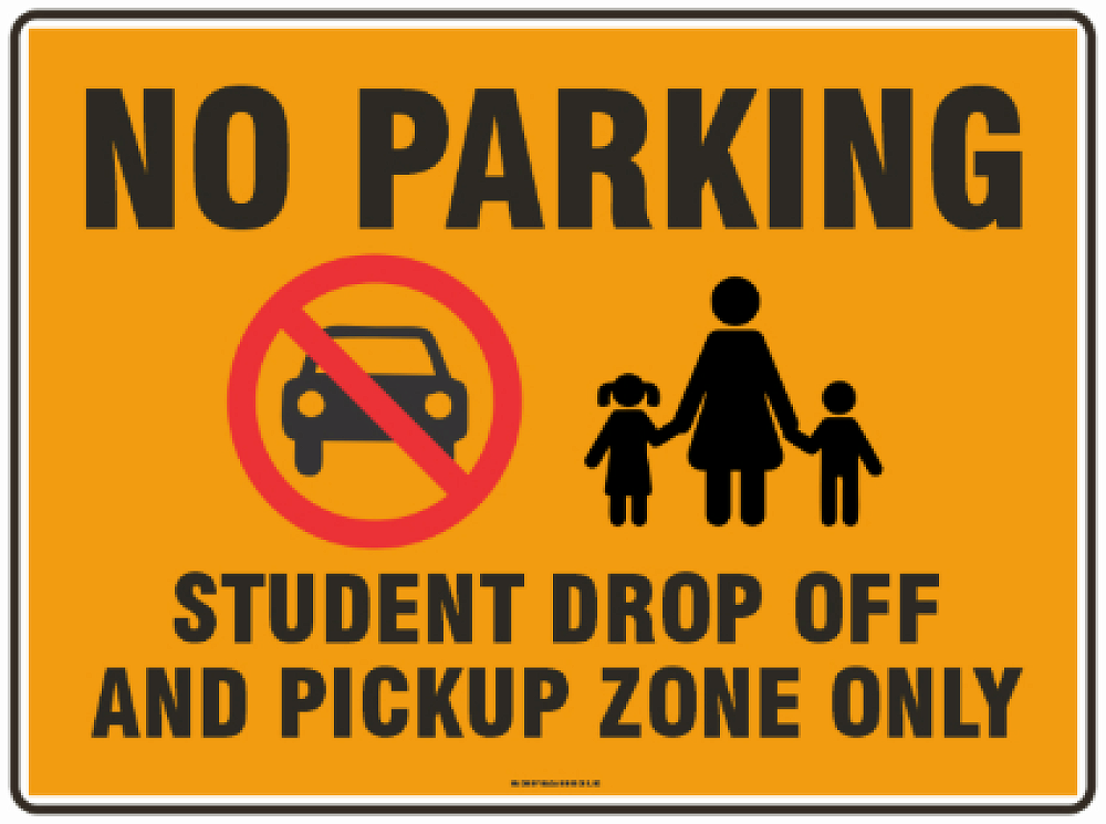 IMPORTANT : DROP-OFF ZONE & PARKING REMINDER