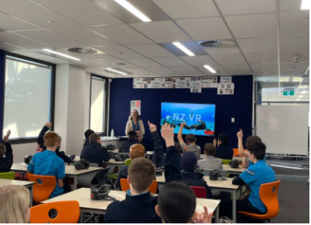 Year 9 Connected Course on BLAKE NZ-VR session (Term 3 Sustainability)
