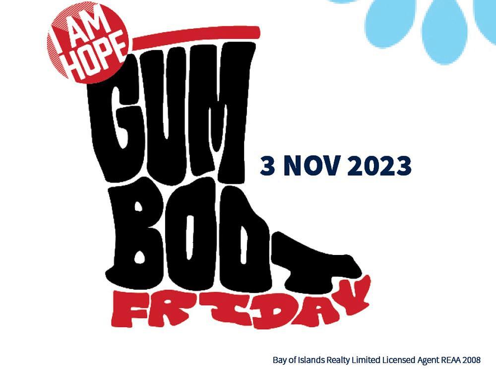 Friday 3 November is GUMBOOT FRIDAY!