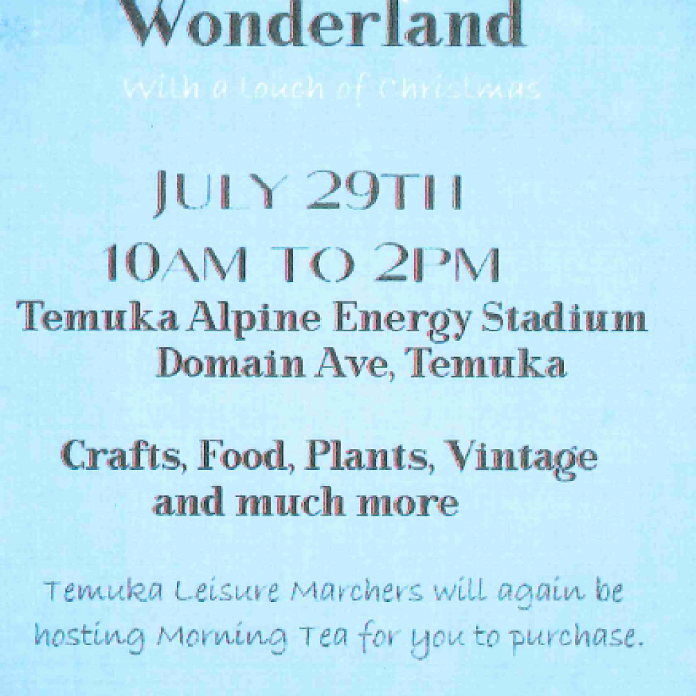 Our Winter Wonderland - Temuka Community Market