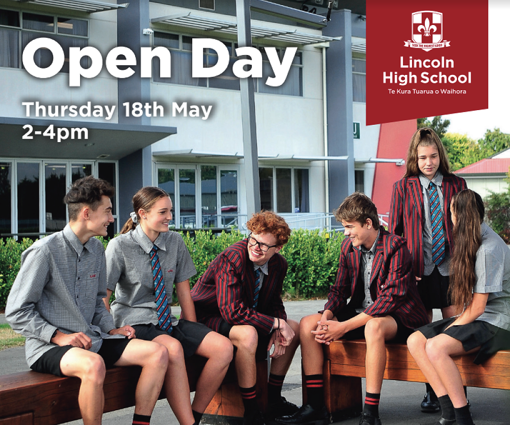 Lincoln High School Open Day - updated time — School Newsletter - Week ...