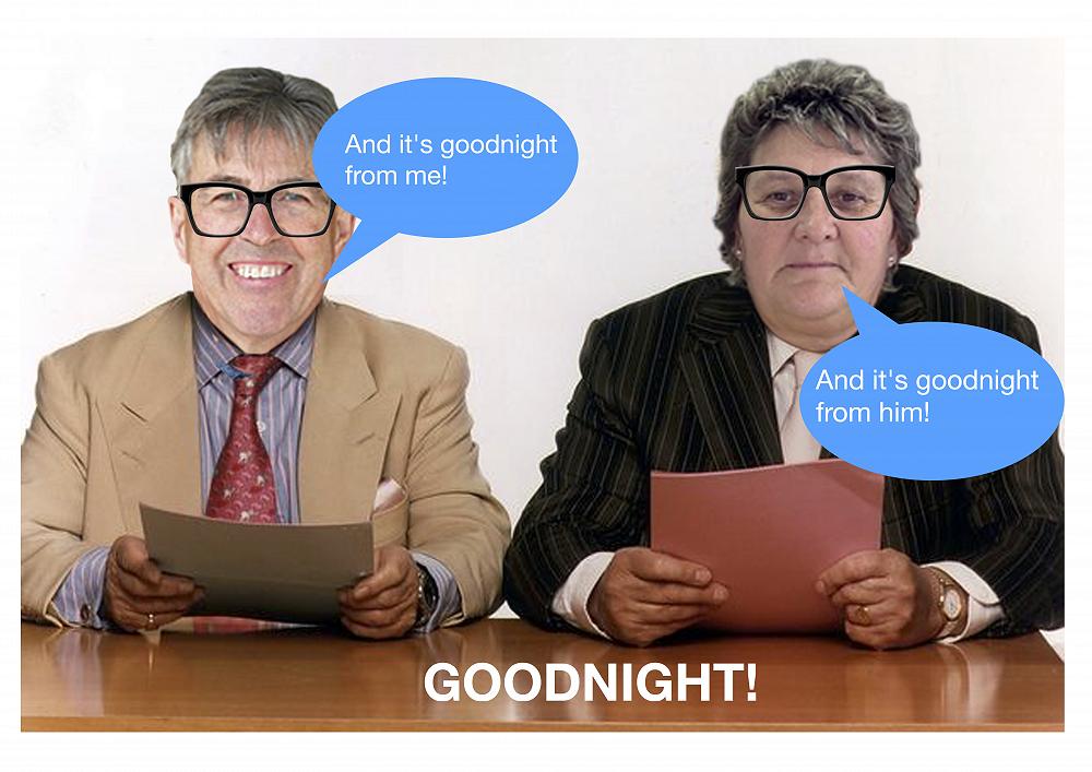 And it's goodnight from me!