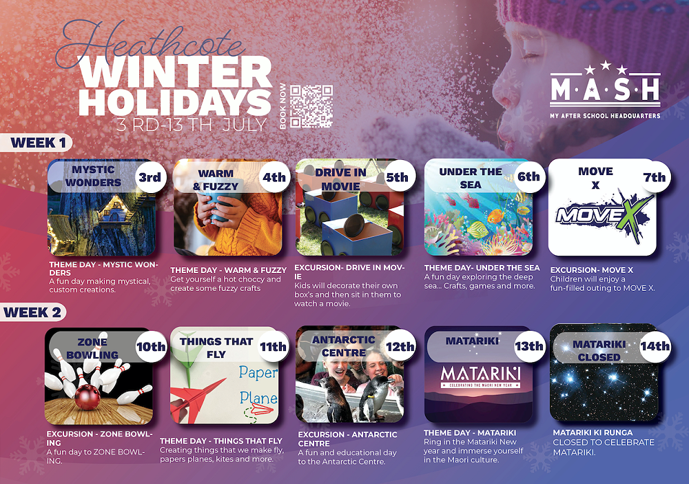 MASH July Holiday Programme. — 23 June Newsletter 2023