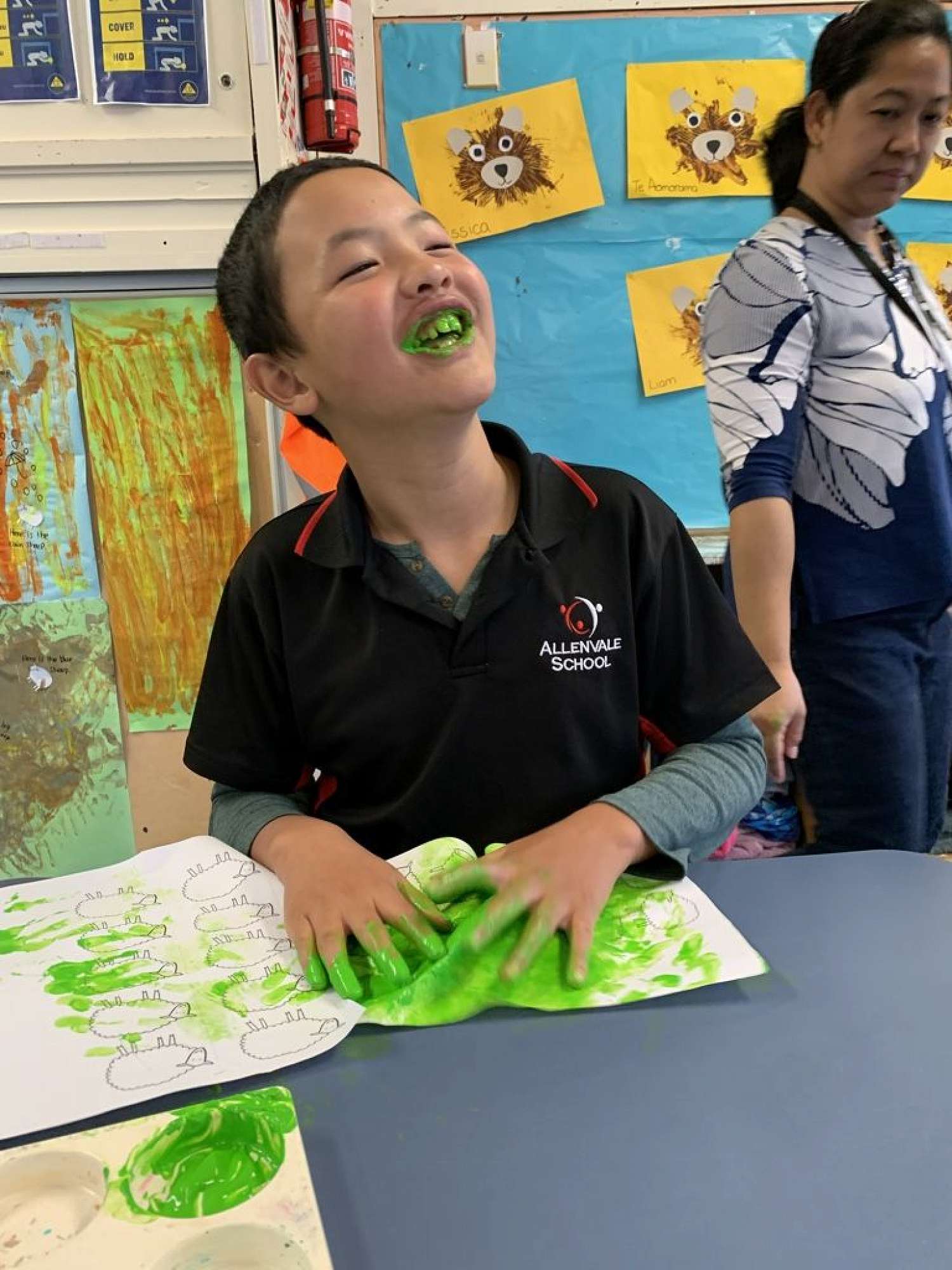 Room 9 have been hunting for the Green Sheep.