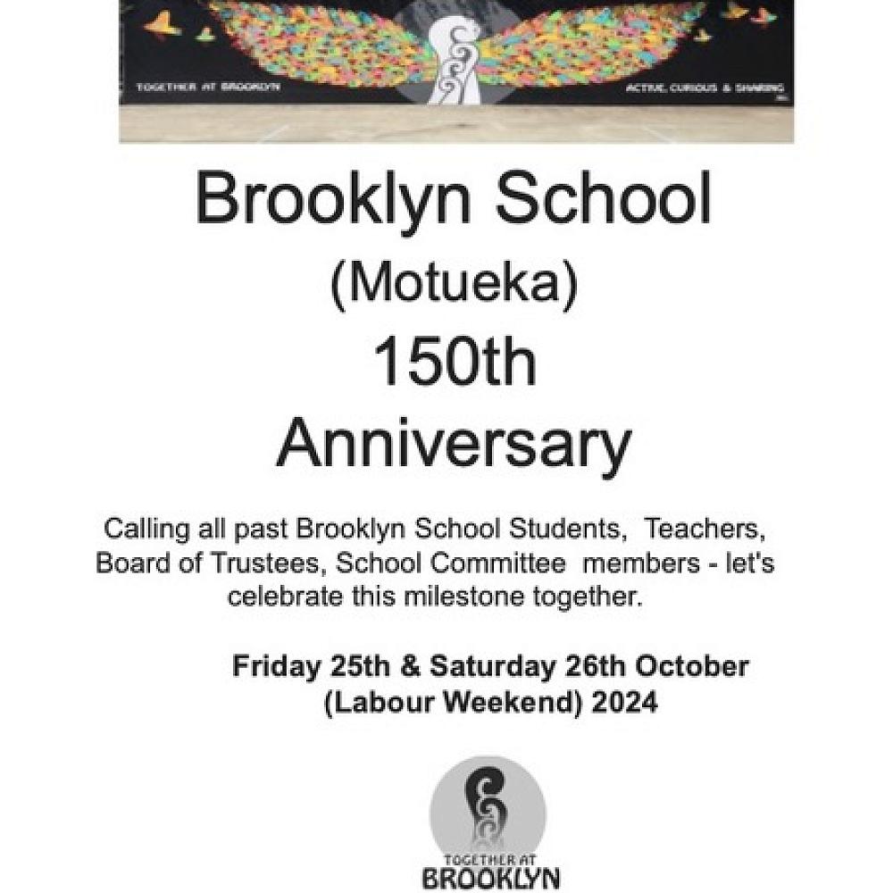 Brooklyn School (Motueka) 150th Anniversary