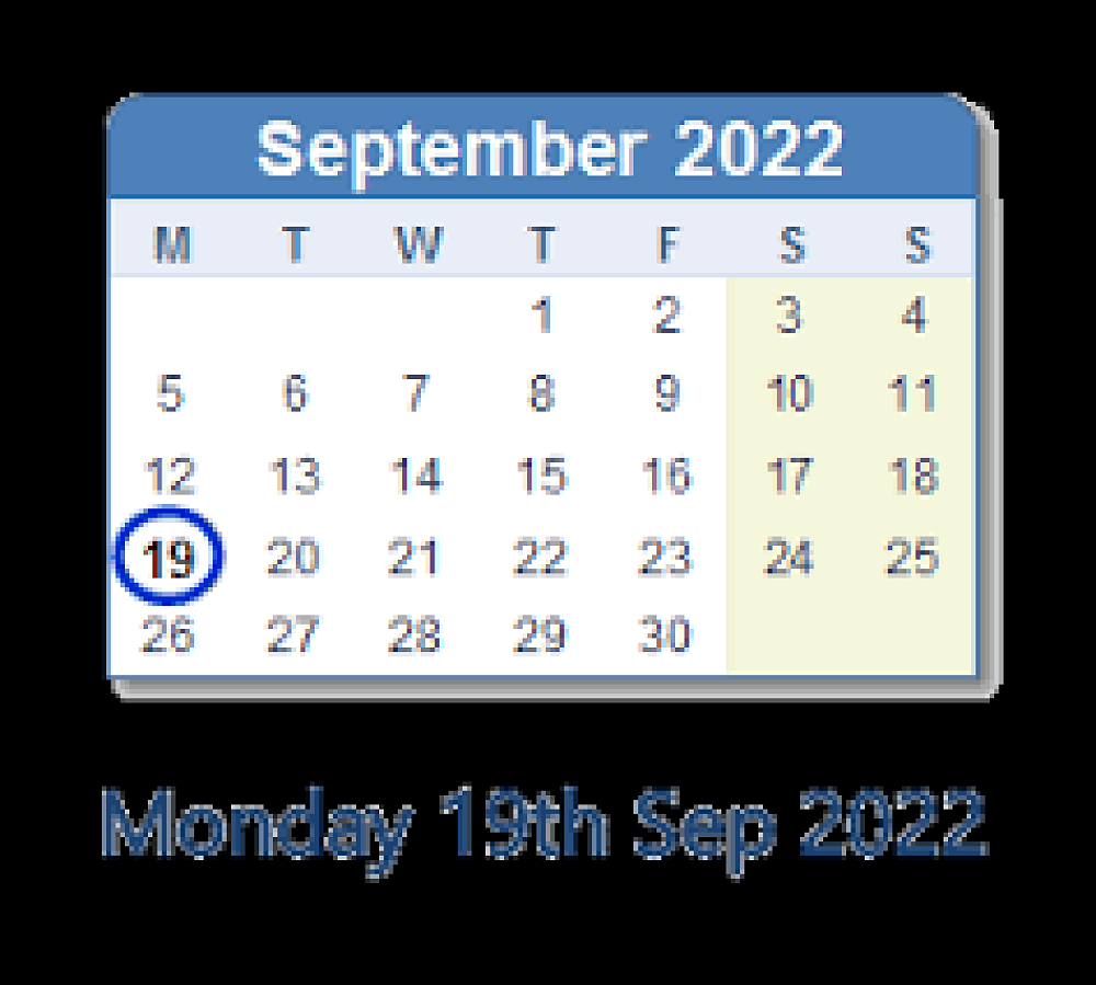 Our Next Teacher Only Day is Monday, 19th September