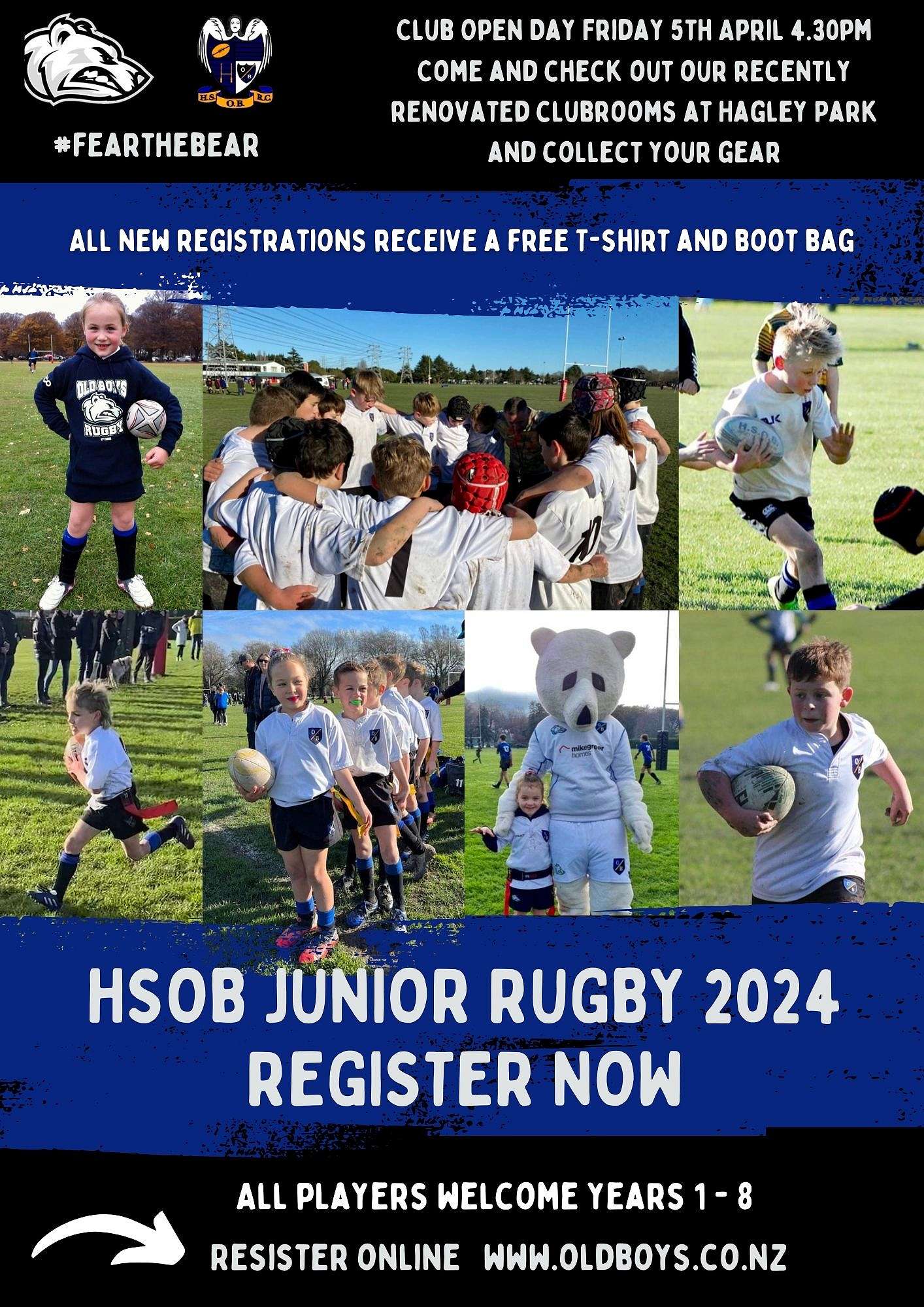 HSOB Junior Rugby Registration