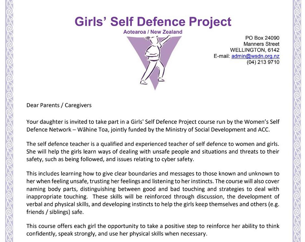 Year 8 Girls Self Defence project!