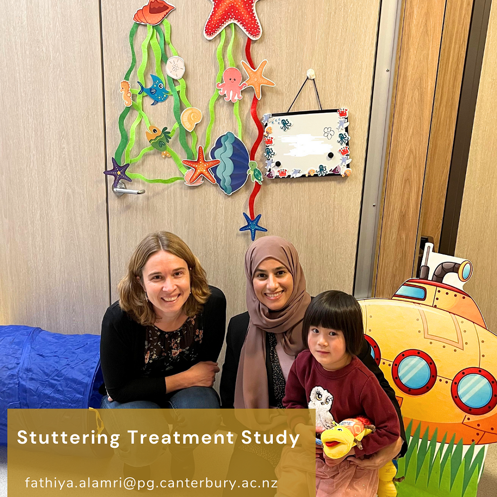 University of Canterbury stuttering study - participants wanted!