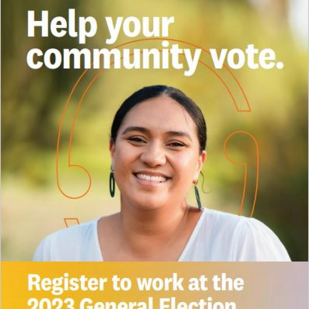 Register to work at the 2023 General Election.