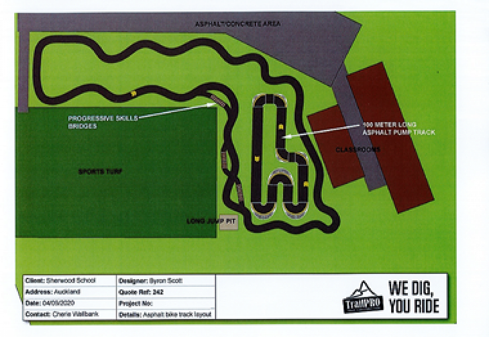 School bike track