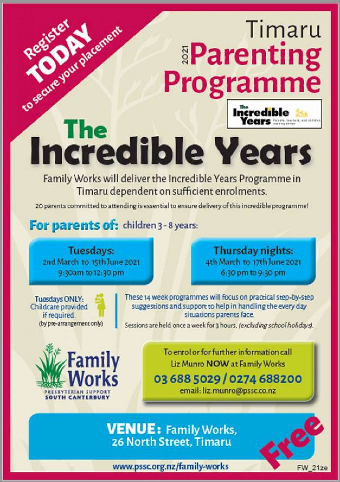The Incredible Years Parenting Programme
