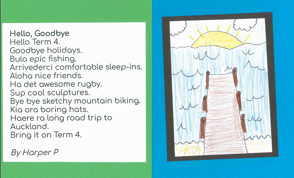 Hello Goodbye Poems — Newsletter Week 1 Term 4, 2022