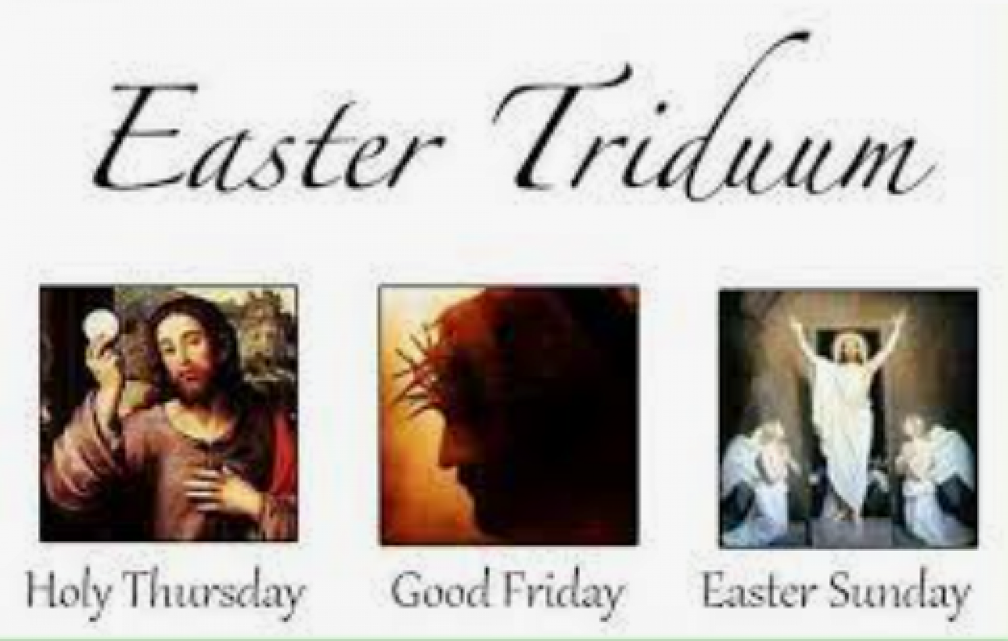 The Easter Triduum