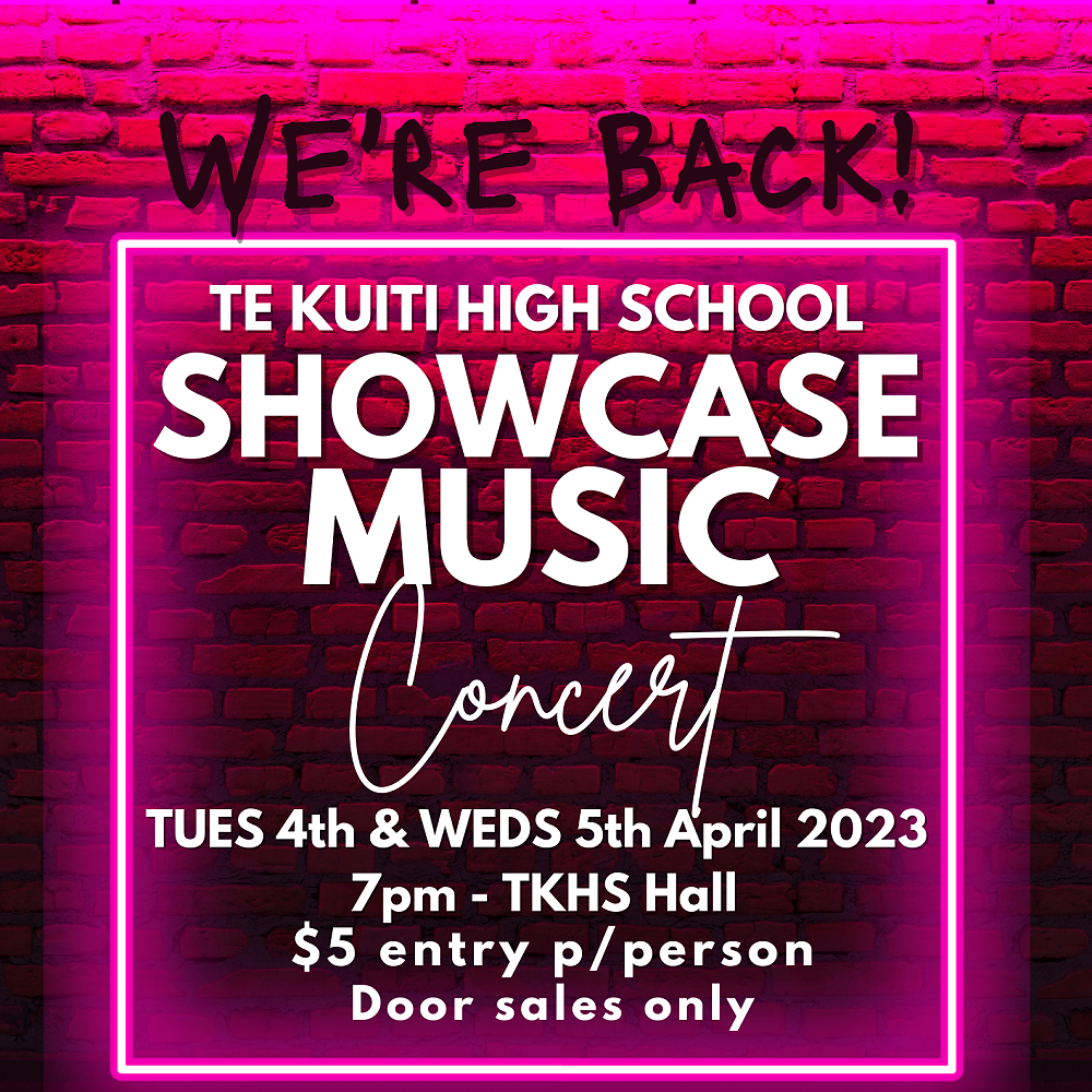 Save the date! 🎶🎸🎺🥁🎤 — TKHS Newsletter - Term 1 : Week 7