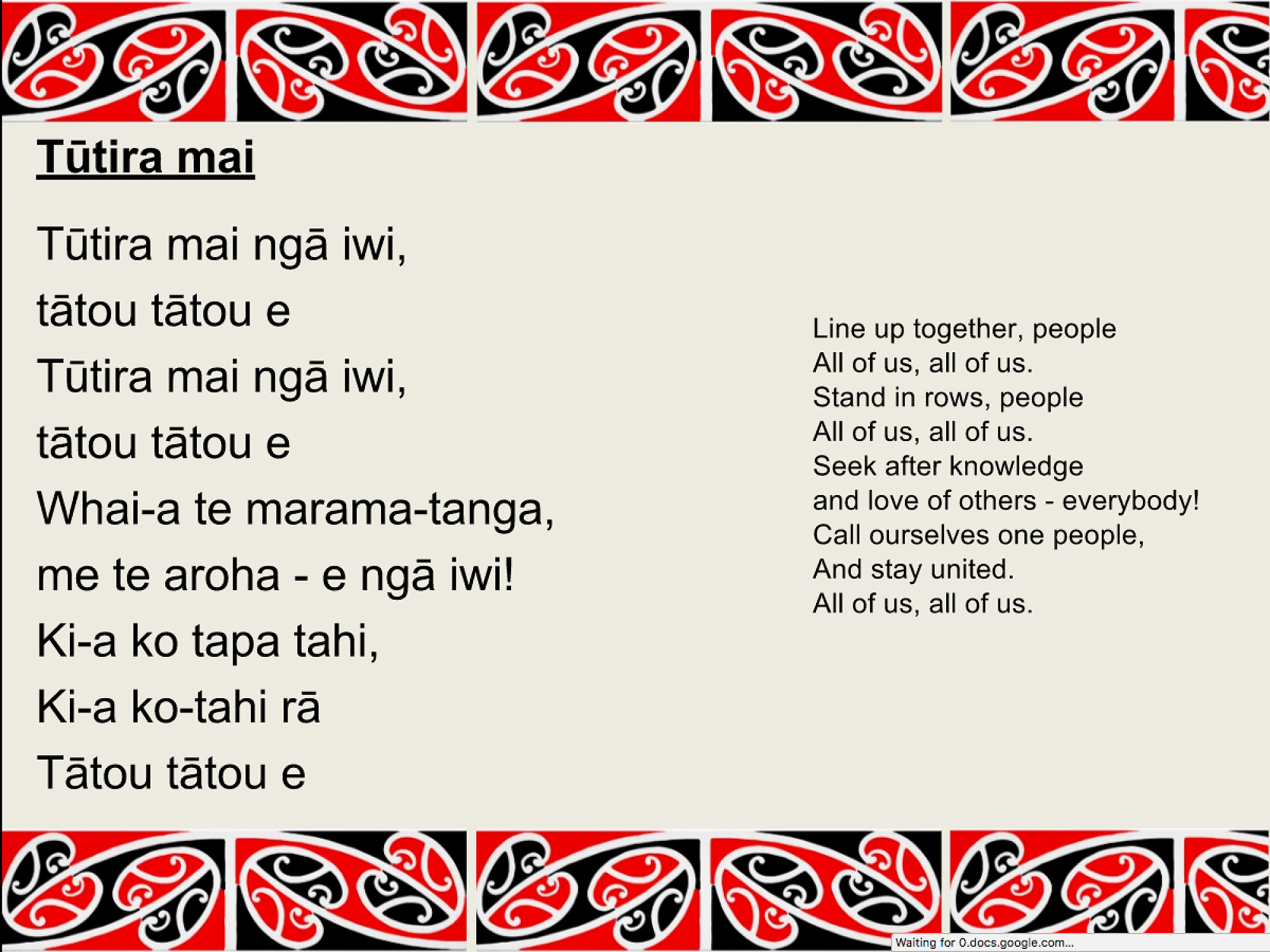 Tutira Mai